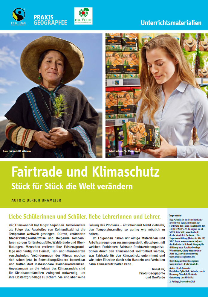 Unterrichtsmaterial: Fairtrade und Klimaschutz
