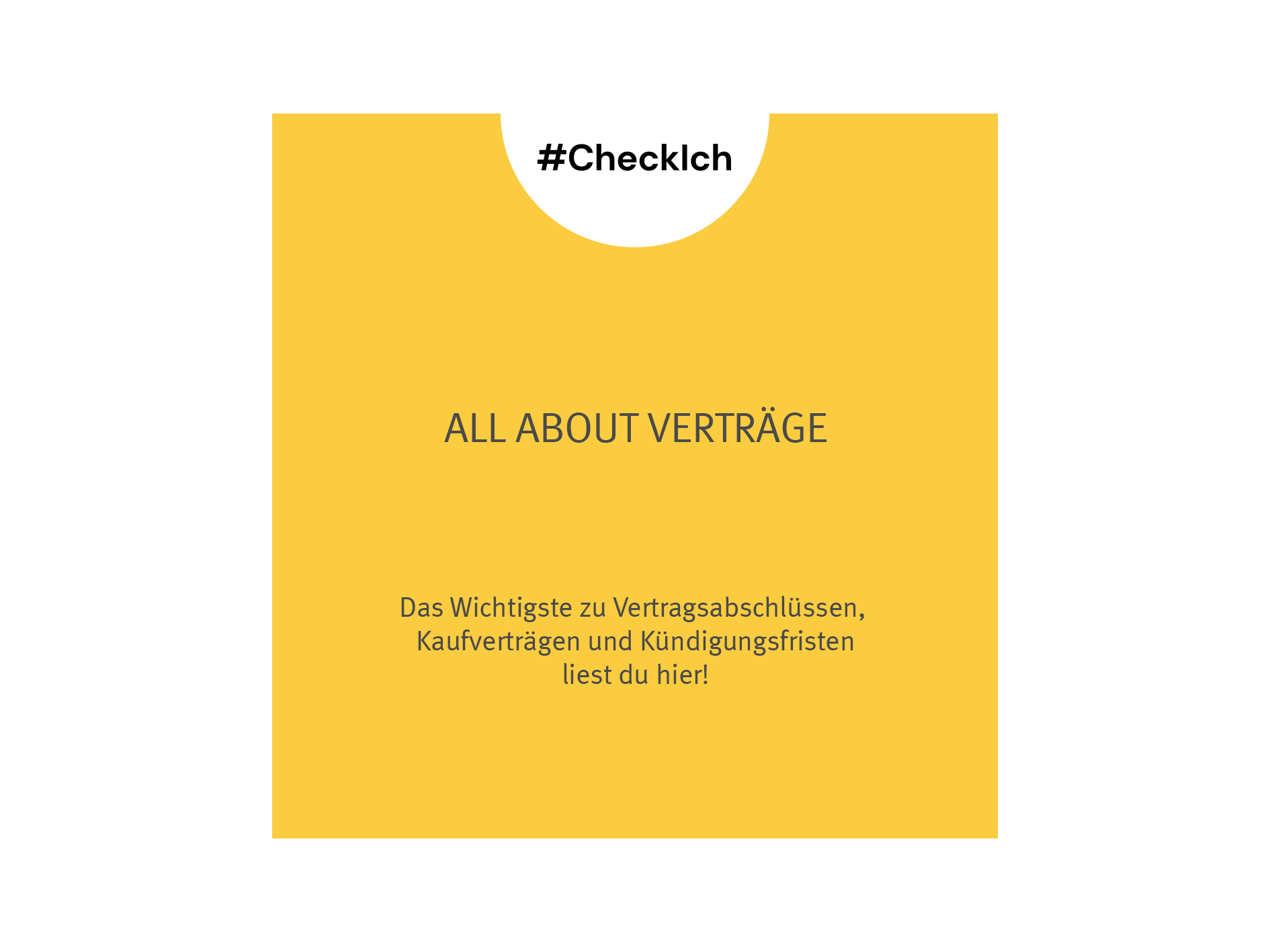 #CheckIch: All about Verträge