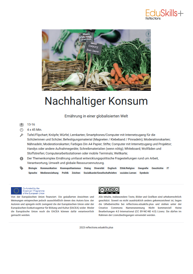 Unterrichtsmaterial: Nachhaltiger Konsum