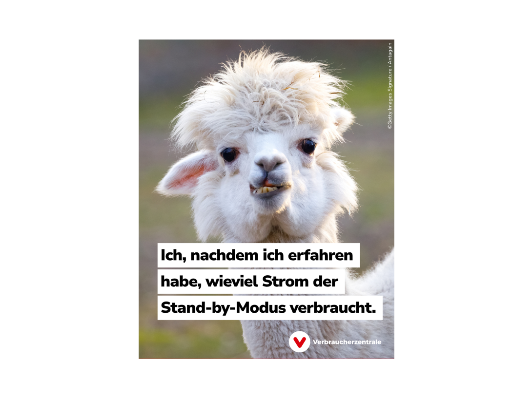 Auch der Standy-by-Modus verbraucht Strom