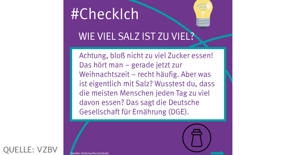 #CheckIch: Wie viel Salz ist zu viel?