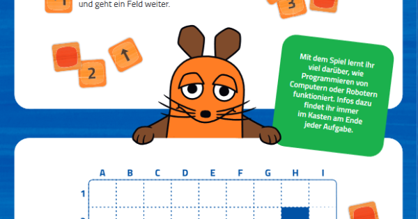 Unterrichtsmaterial: Programmieren mit der Maus